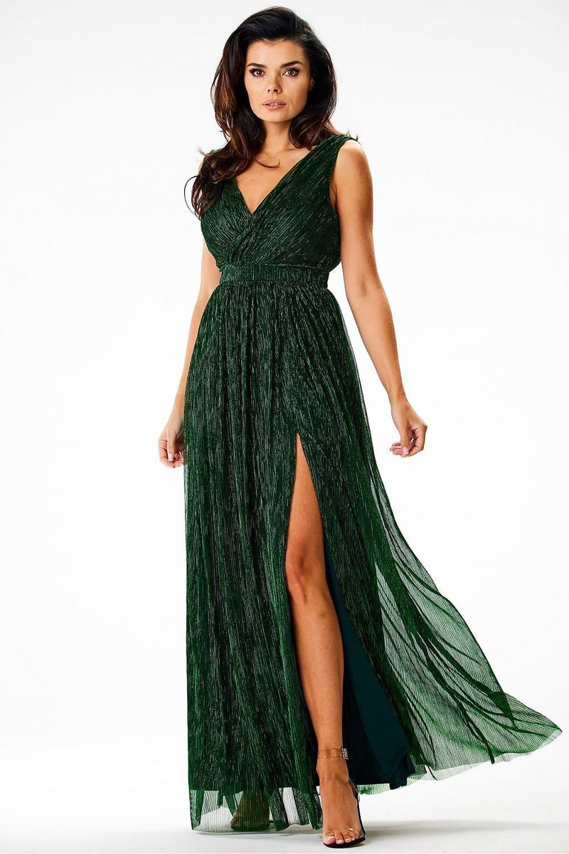 Robe fluide verte